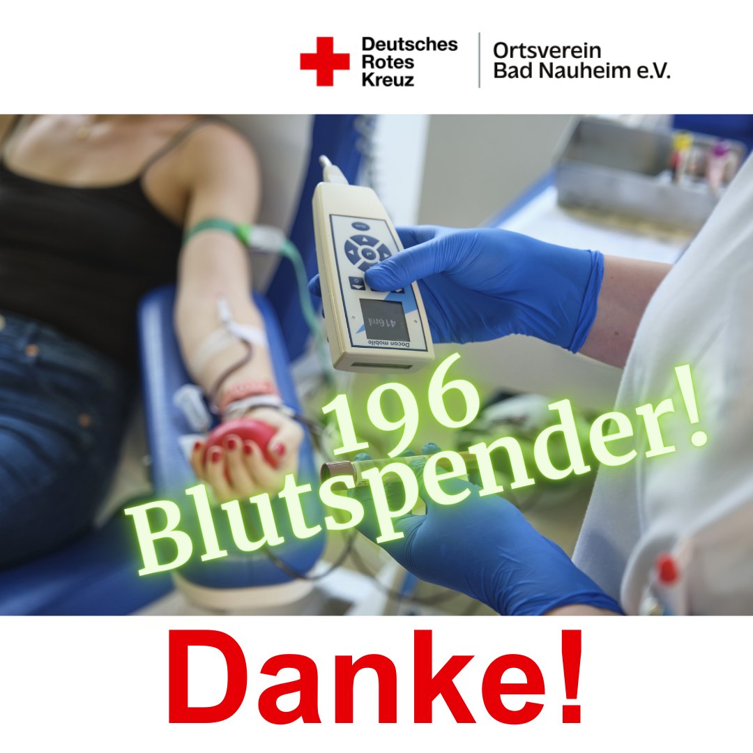 196 Blutspender im Dezemberg - Ortsverein Bad Nauheim e.V.